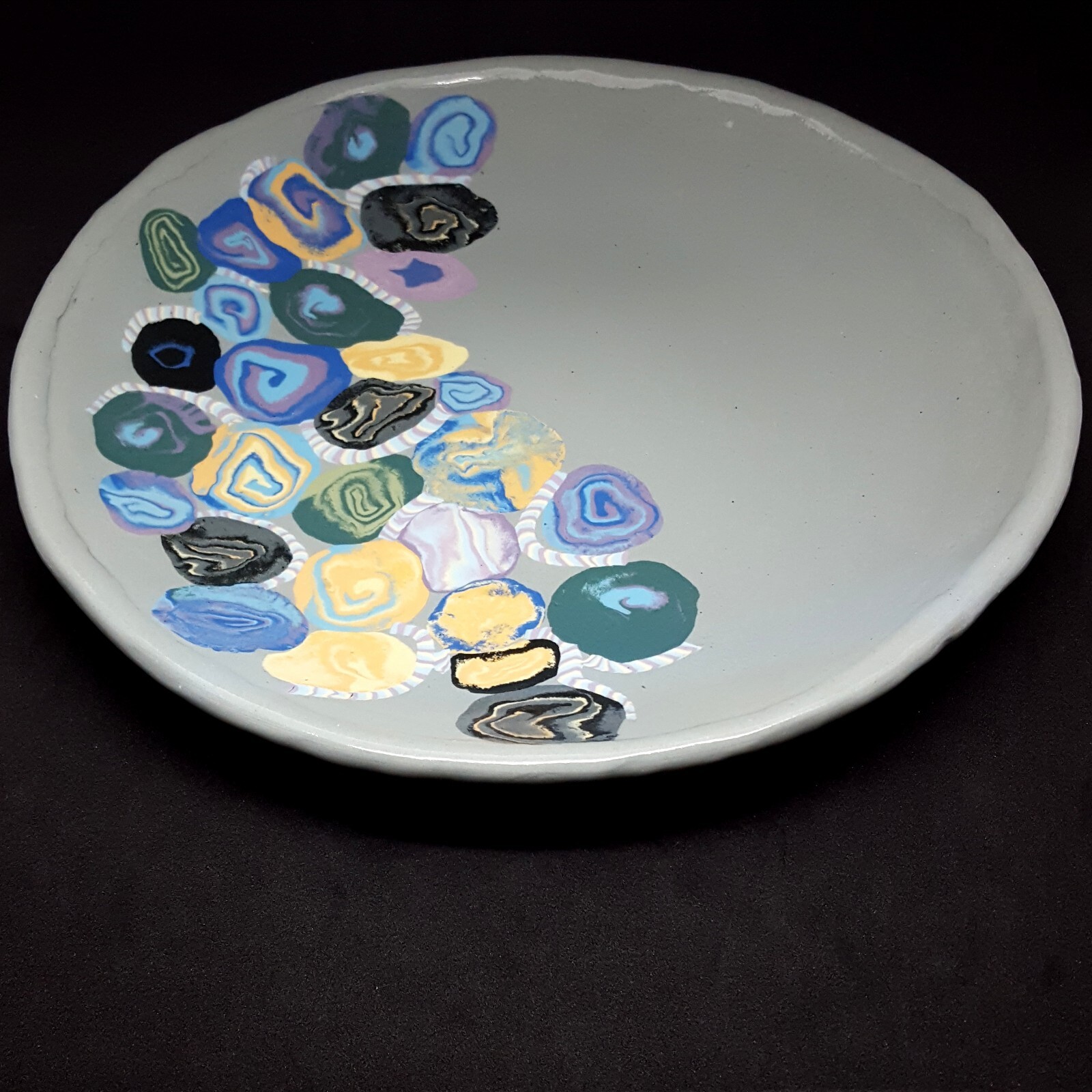 Studio Art Pottery 12" Plate Signed Jill Ruhlman, Atlanta-based Clay ...