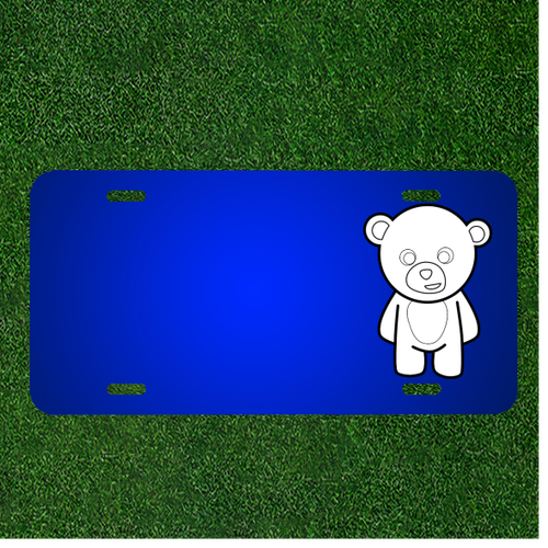 Custom Personalized License Plate With Add Names To Teddy Bear ...