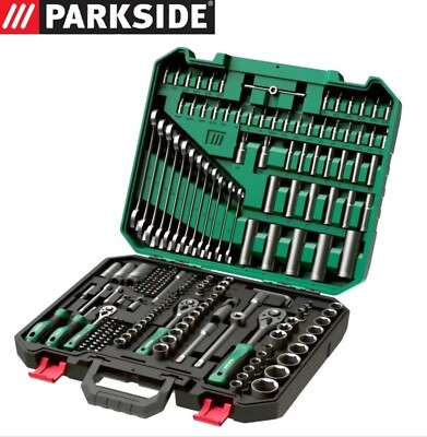 Parkside 216 Piece Car Ratchet & Socket Bit Set High Quality Laser Cut ...