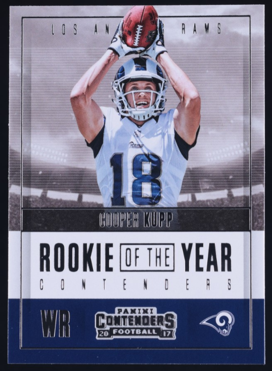 Cooper Kupp ROOKIE 2017 Panini Contenders ROY Contenders #RY-26 (SB LVI ...