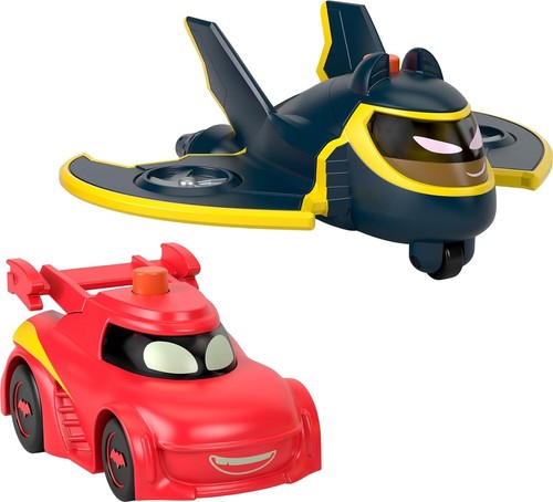 Fisher-Price DC Batwheels Light-Up 155 Scale Toy Cars 2-Pack, Redbird ...