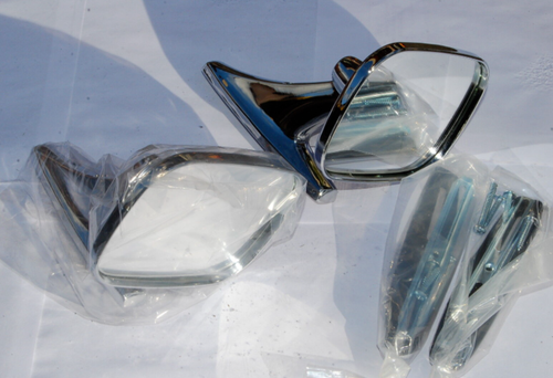 NOS:2-VINTAGE CLASSIC UNIVERSAL CHROME SPORT HOT ROD / RAT ROD SIDE ...