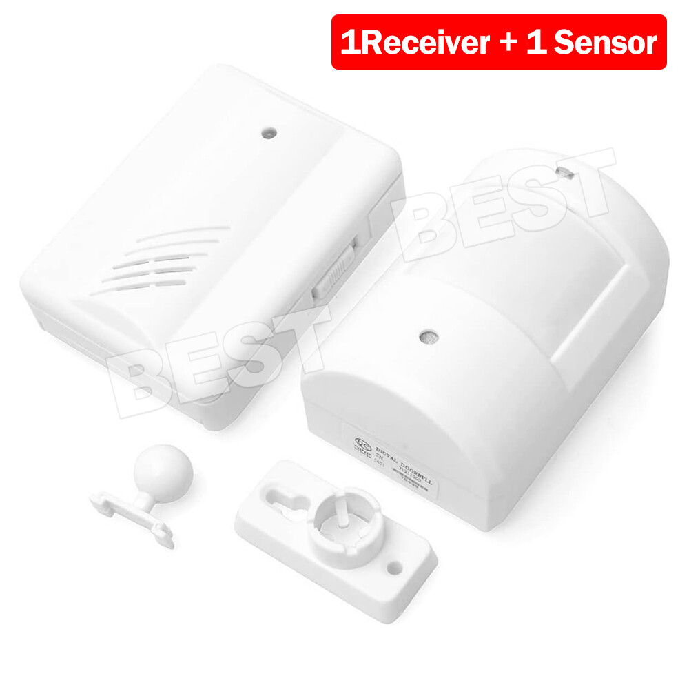 Restaurant Shop Door Entry Wireless PIR Motion Sensor Door Chime Door ...