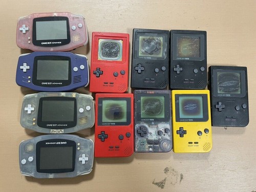 Gameboy Advance /Gameboy pocket Console Lot 11 Junk for Parts As is ...