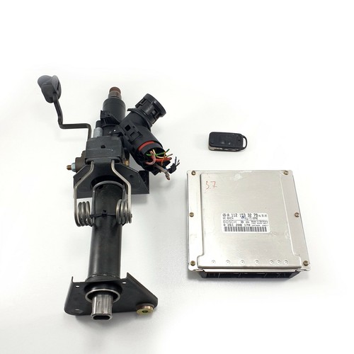 Mercedes W163 ML ECU Engine Computer EIS Ignition Steering Column Set ...