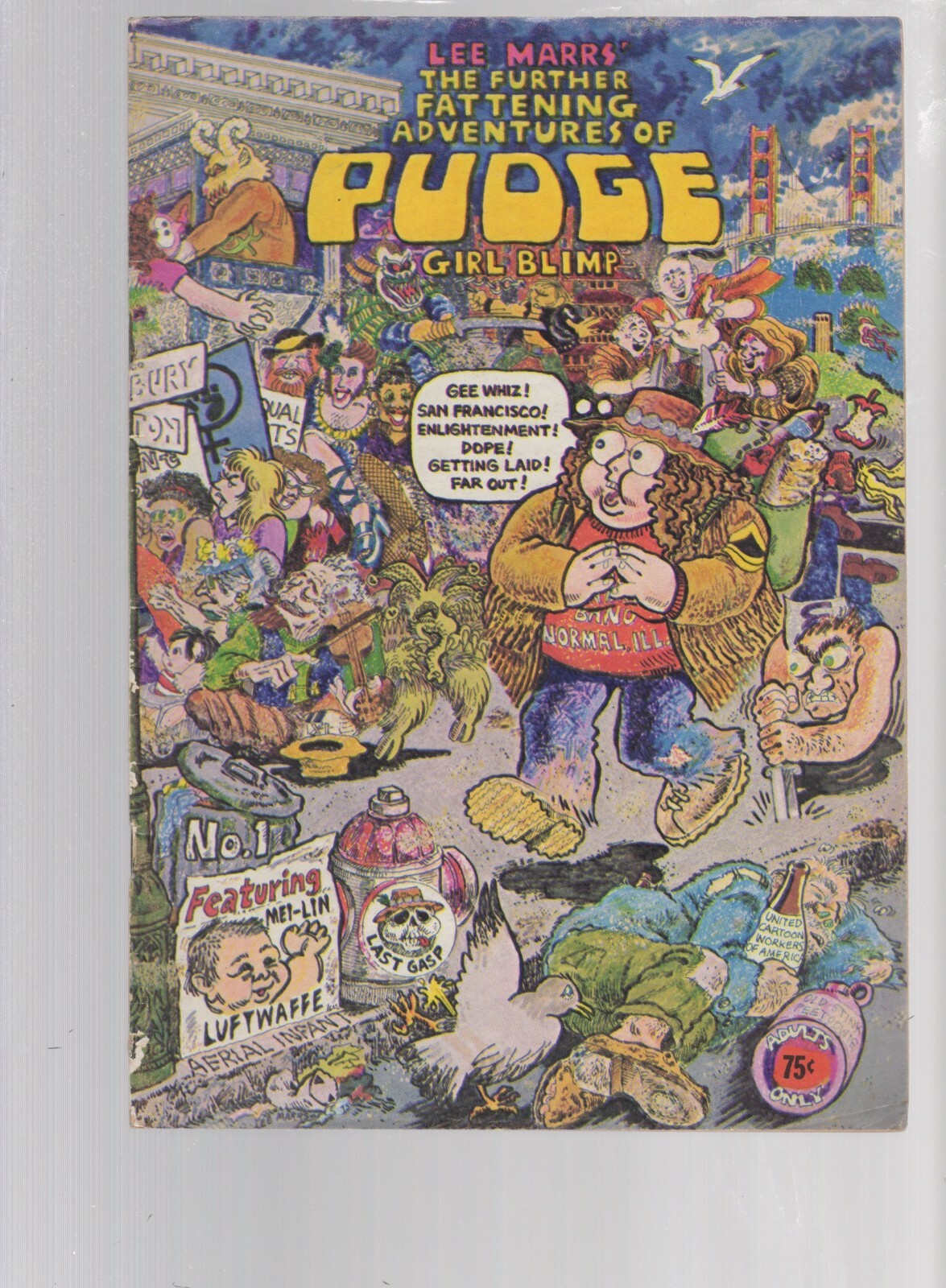 PUDGE 1 ( 1974 AO ) 2ND PRINT LAST GRASP UNDERGROUND COMIC | eBay Australia