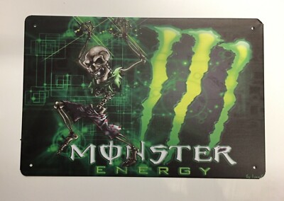 Monster Energy Style2 Metal Tin Signs - Racing Motorbike Motor Cycle ...