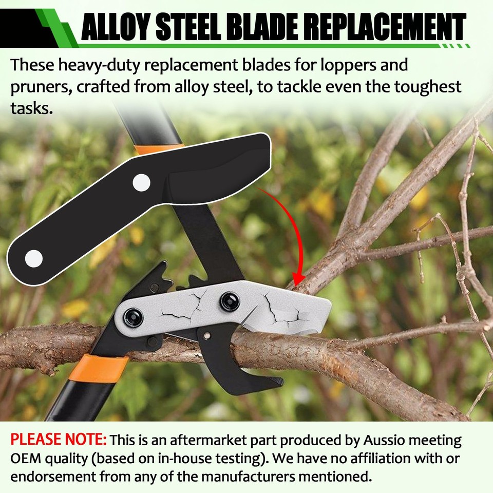 (2-Pack) Steel Blade with Fiskars Loppers - Loppers Large Blade for ...