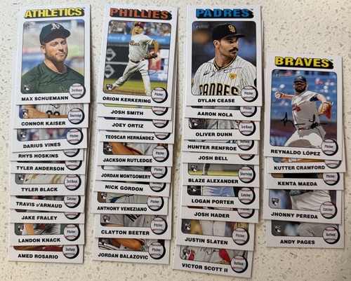 2024 Topps Heritage High Number - White Border Parallels - SP Lot of 35 ...