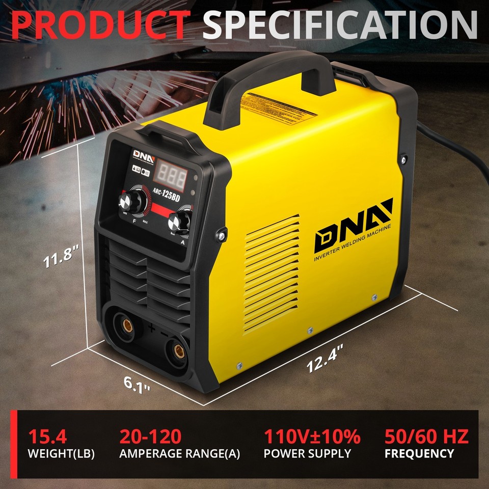110V Portable IGBT ARC Welding Machine Inverter Electric Welder Stick ...