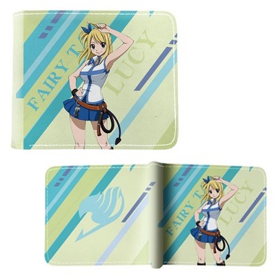 New Lucy Heartfilia Style A FAIRY TAIL BiFold Wallet Feari Teiru Credit ...