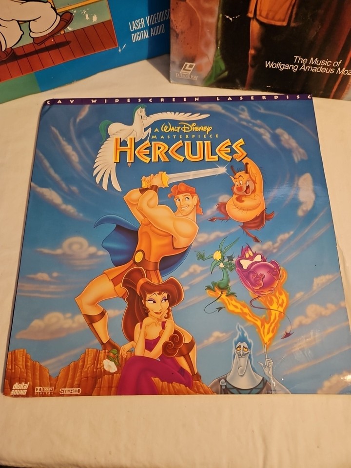 3 Laserdiscs-Disney's Hercules, Popeye, The Magic Flute | eBay