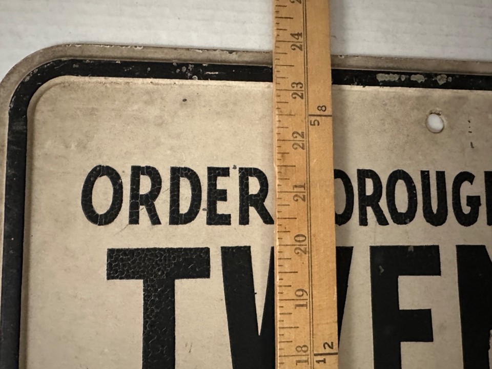 Keystone Auto Club Twenty Miles Speed Limit Order Borough Council Metal ...