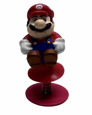 1989 Nintendo America Super Mario Bros. Spring Pop Figure Toy 3in | eBay