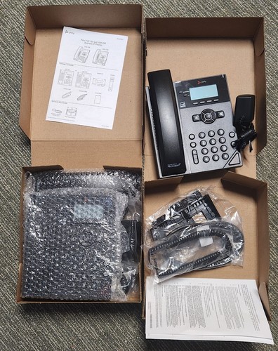 Polycom VVX 150 2-line Business IP Phone w/Power Supply VOIP - NEW Set ...
