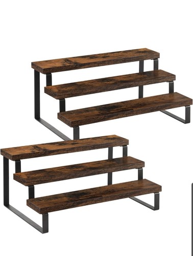 YINMIT Wooden Display Riser Stand, Tiered Perfume and Cologne Organizer ...