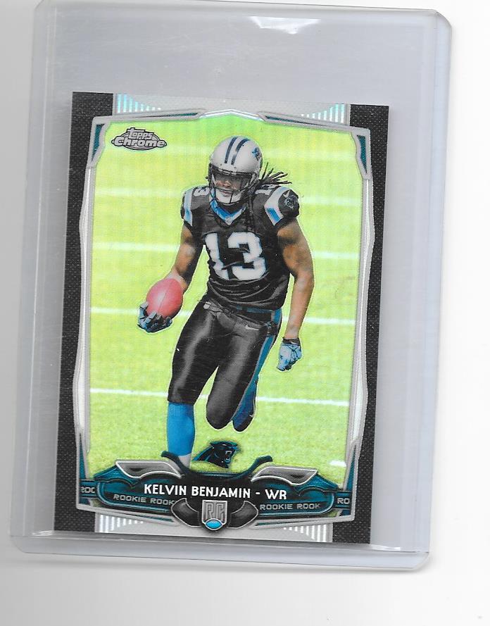 2014 Topps Chrome - KELVIN BENJAMIN - Mini Black Refractor Rookie ...
