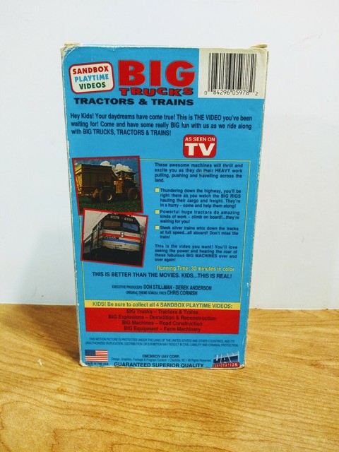 Big Trucks Tractors & Trains VHS 1994 084296059782 for sale online | eBay