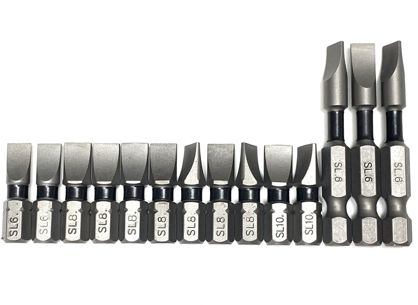 DEWALT TOUGH GRIP 14 Pc Bit Set Slotted 1in 2in SL6 SL8 SL10 NEW | eBay