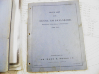 HOUGH HM PAYLOADER PARTS BOOK SN 92204- | eBay