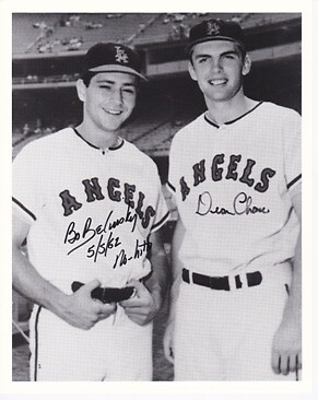 Bo Belinsky and Dean Chance Signed Autographed LA Angels 8x10 inch ...
