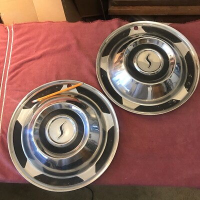 1958 Studebaker 14" Wheel Cover Hubcap Stainless Steel | Silver | Pair ...