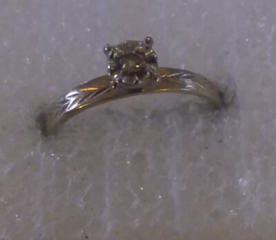 L@@K Pawn Shop Closeout PMS 14k Gold Diamond Ring sz 5.25 | eBay