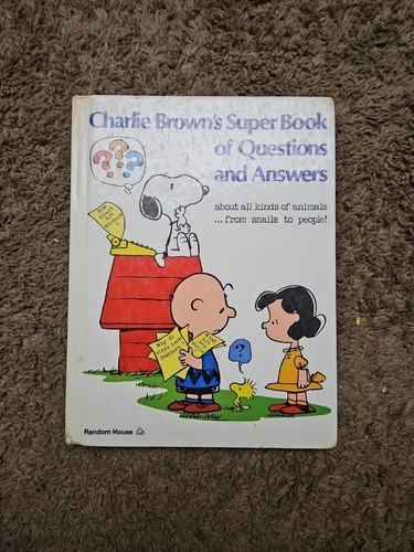 Vintage Charlie Brown's Super Book Of Questions and Answers - Hardcover ...