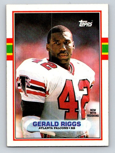 1989 Topps #342a Gerald Riggs Washington Redskins | eBay
