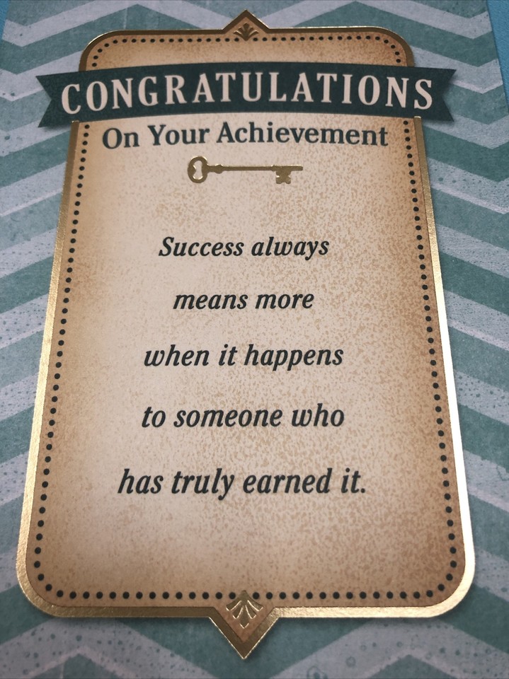 Congratulations Achievement Graduate Success Proud 5”x7” Hallmark ...