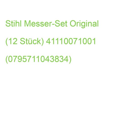 Stihl Messer-Set Original (12 Stück) 41110071001 (0795711043834) | eBay.de
