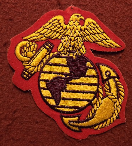 US Marine Corps Eagle Globe And Anchor EGA Emblem Full Color Jacket ...