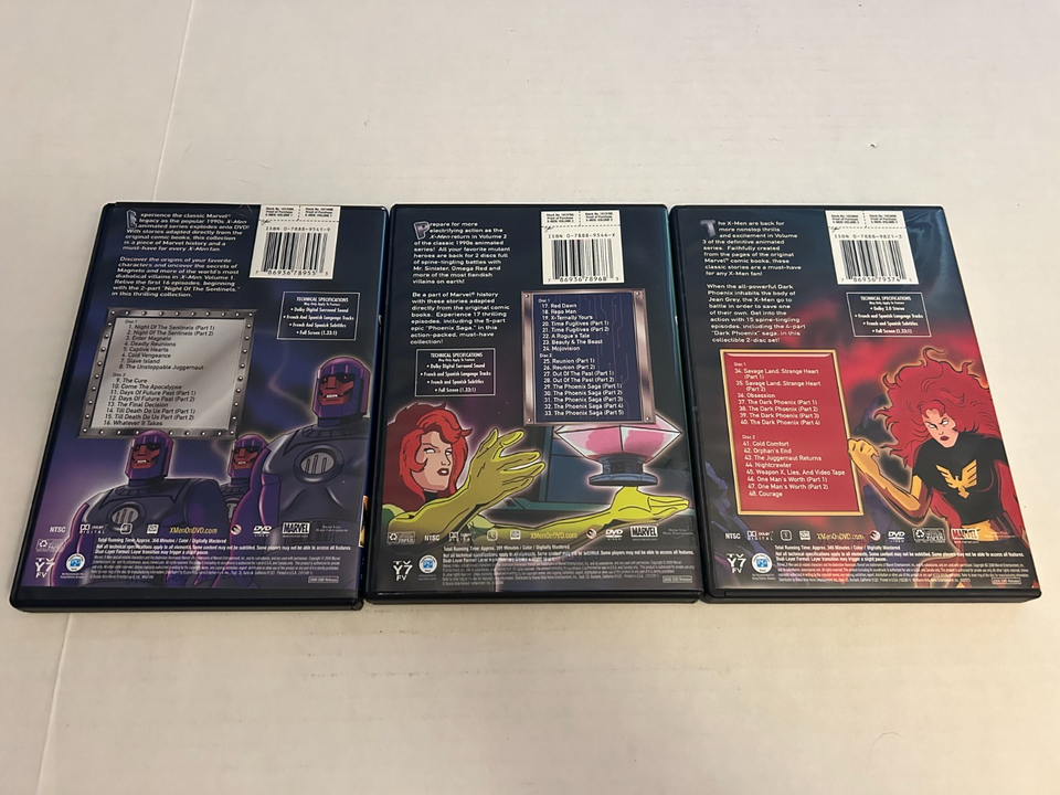 X-Men Marvel DVD Comic Book Collection Volumes 1-3 | eBay