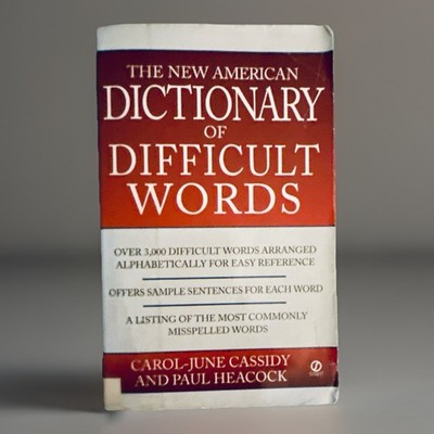 The New American Dictionary of Difficult Words | eBay