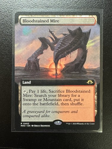 MTG - Bloodstained Mire - MH3 Modern Horizons 3 0463 Base Borderless ...