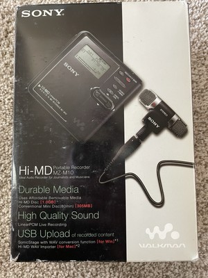 Sony MZ-M10 Walkman Black Portable HI-MD MiniDisc Player/Recorder | eBay
