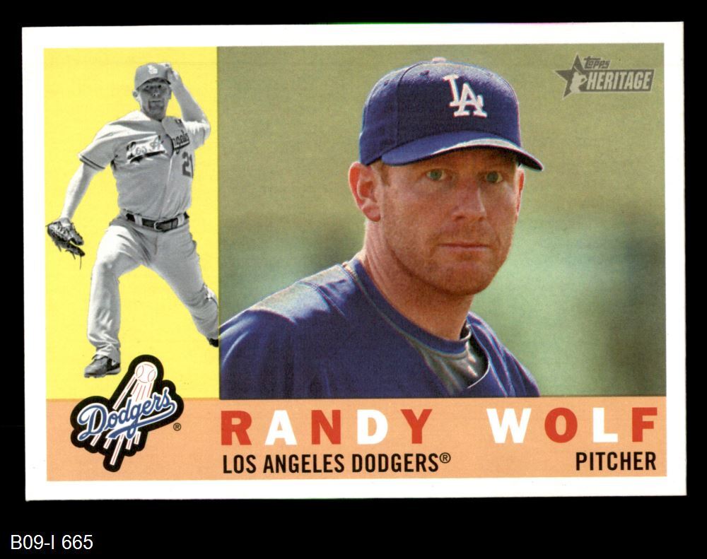 2009 Topps Heritage #665 Randy Wolf Dodgers 8 - NM/MT | eBay