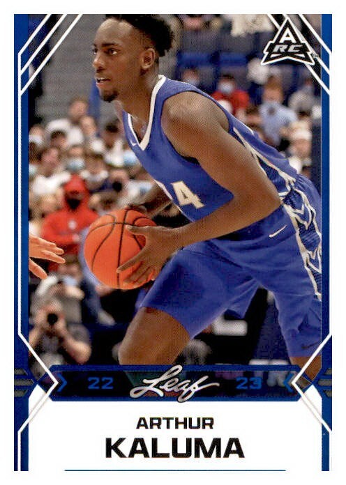 2022-23 Leaf Draft - Blue #B-3 Arthur Kaluma (RC) for sale online | eBay