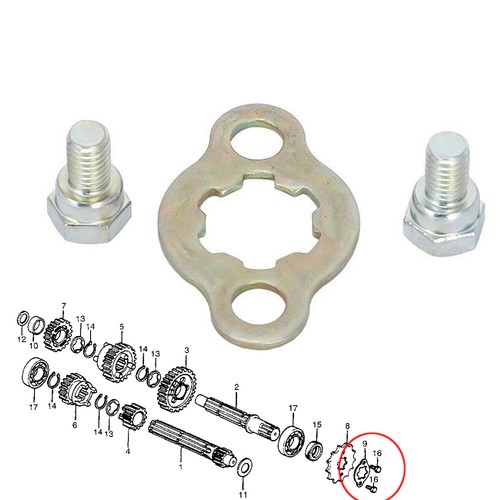 Front Sprocket Lock Tab Bolts Set For Honda Z50R CRF70 C70 90 XL75 XR75 ...