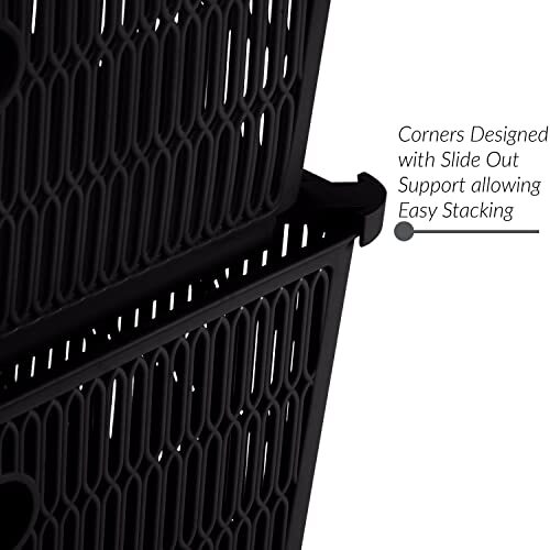 2pk Shallow Slide 2 Stack It Tote Basket | Storage & Organization ...