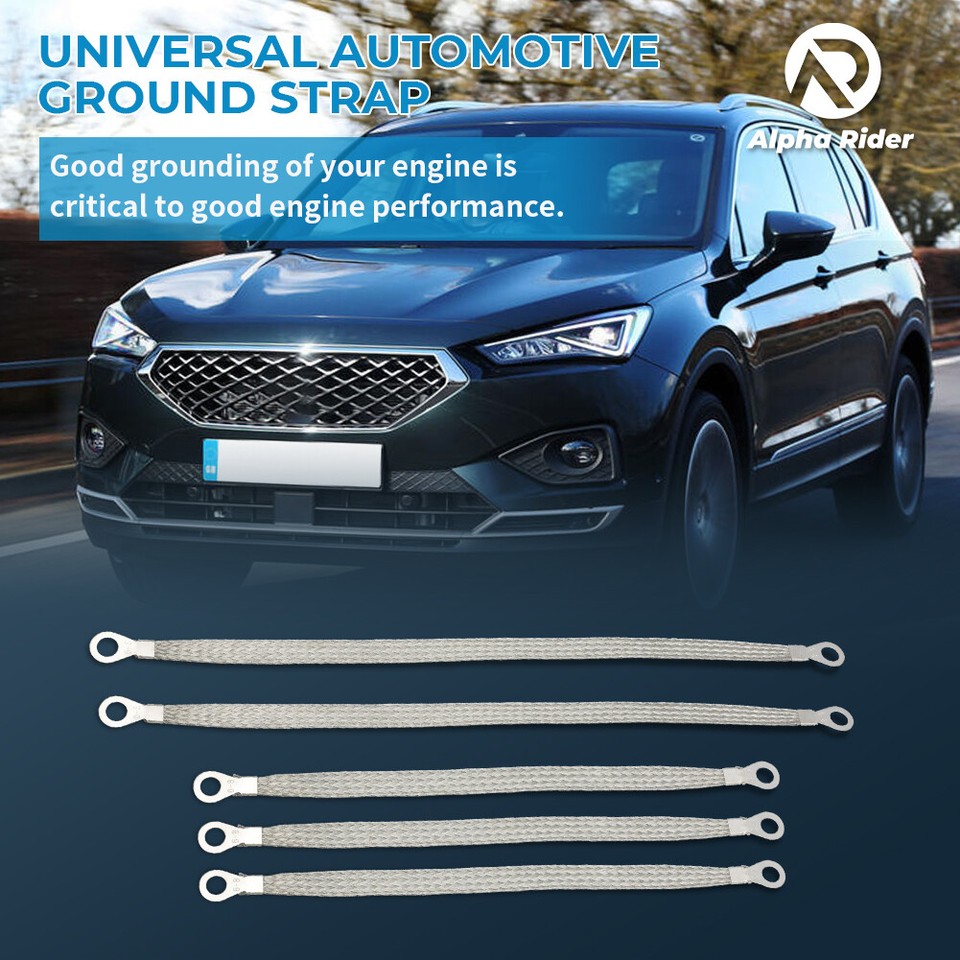5X Universal Engine Ground Straps 3-10" & 2-13" Car Truck SUV RV ...