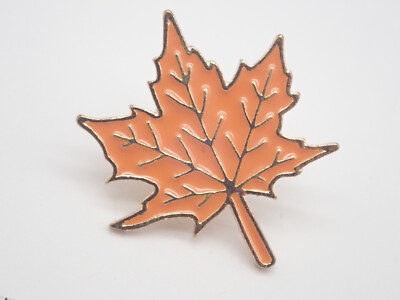 Orange Leaf Vintage Lapel Pin | eBay