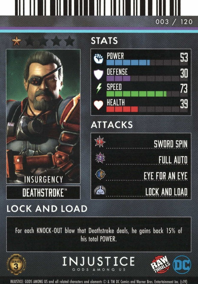 DC Injustice Gods Among Us Arcade Cards Series 3 - Foil | eBay