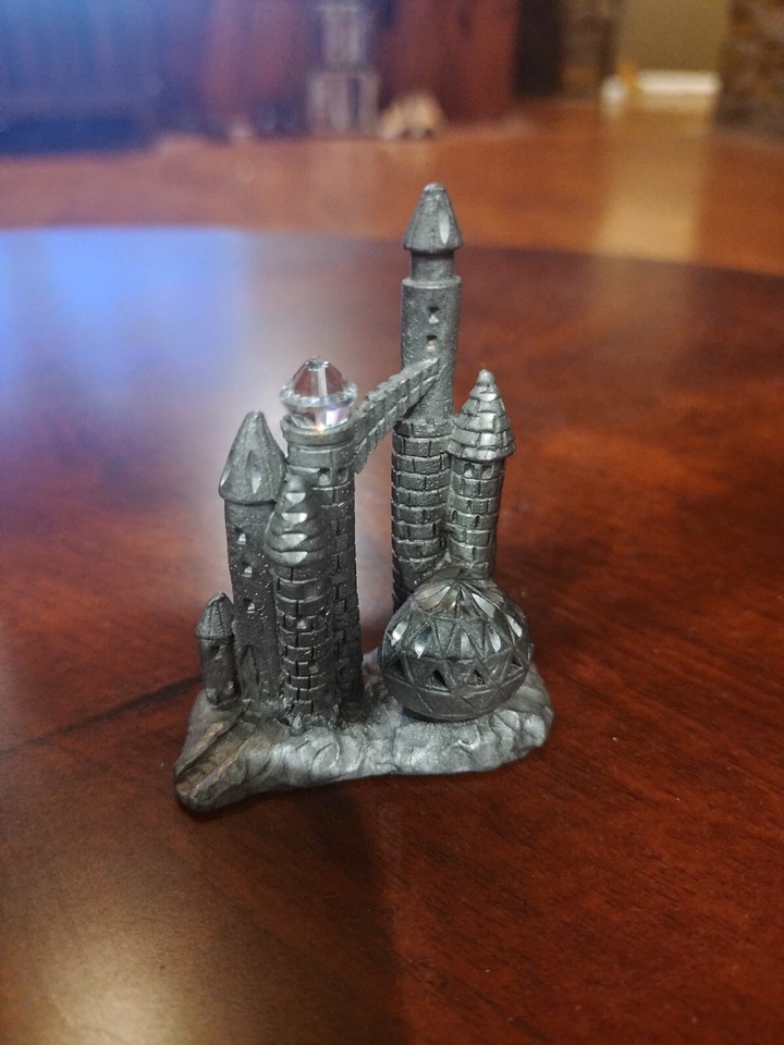 Vintage Crystal Pewter Castle By Spoontiques | eBay