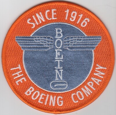 4" USAF AIR FORCE THE BOEING COMPANY ORANGE EMBROIDERED JACKET PATCH | eBay