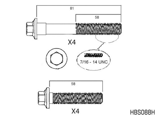 PERMASEAL HALF HEAD BOLT SET FOR HOLDEN CALAIS VS VT VU VX VY V6 3.8L ...