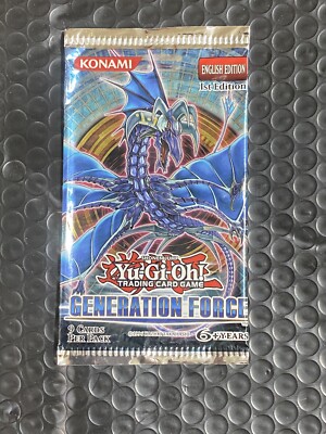YuGiOh! - Generation Force (GENF) 1st Edition EMPTY! Pack Wrapper NO ...
