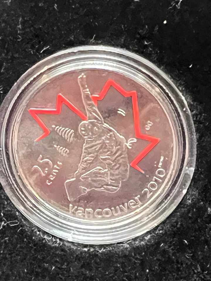2010 Canada - Winter Olympics Silver - 5 Colored Coin & Stamp & Pins ...