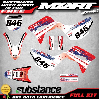 Honda CRF 125 graphics kit 2019 2020 2021 2022 Full Custom decals ...