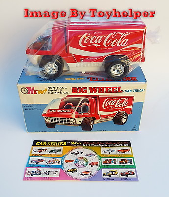 Vintage Taiyo Coca-Cola Coke Big Wheel Van Truck Japan NIB | eBay